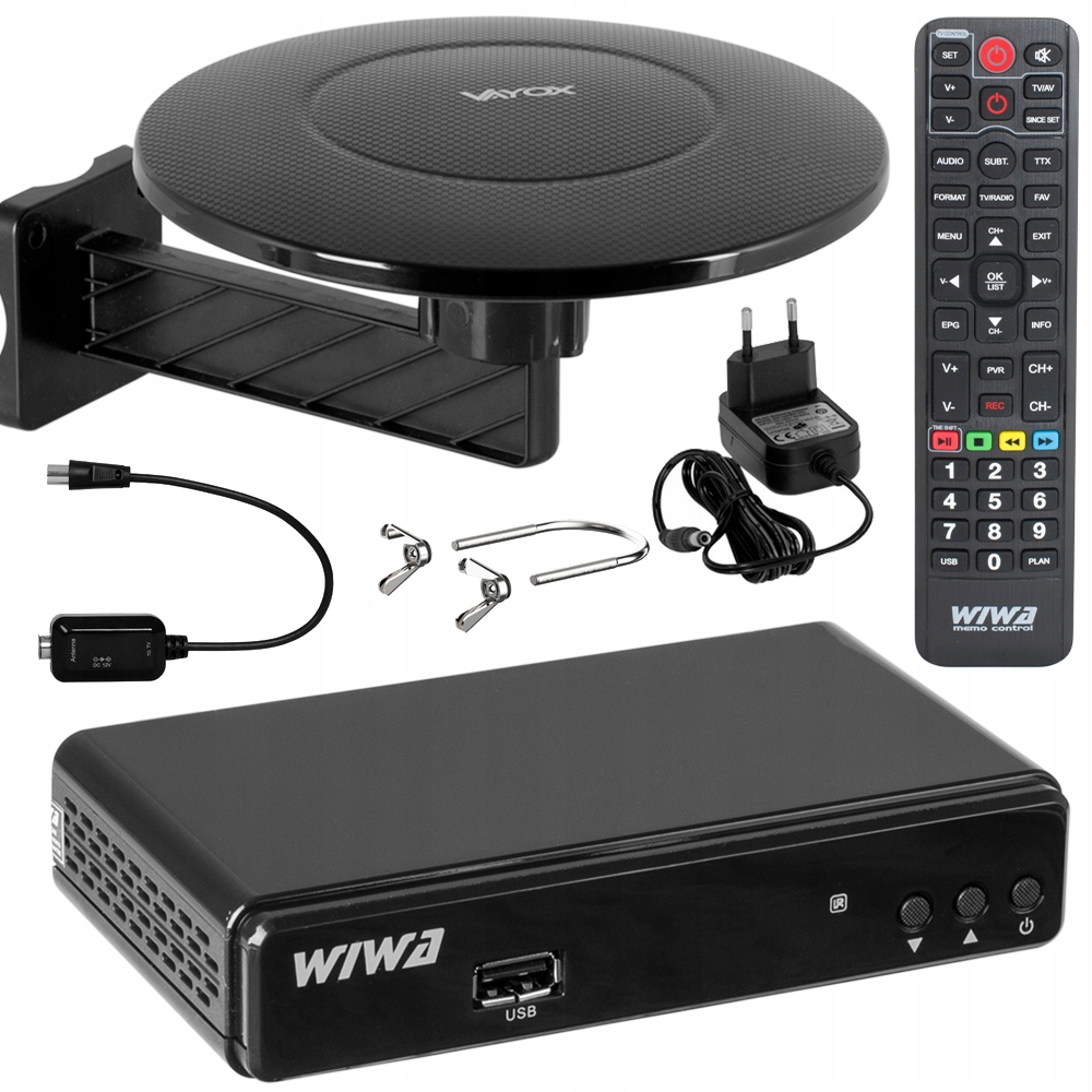 ANTENA DOOKÓLNA + DEKODER TUNER TV NAZIEMNA DVB-T2 - 11773437976 ...