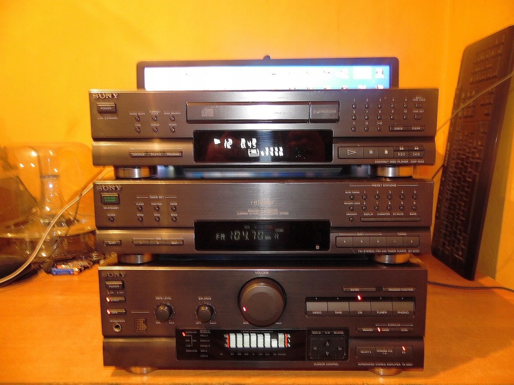 Wzmacniacz SONY TA-D507 EQualizer ST-D707 CDP-M43 - 13290674401 - oficjalne archiwum Allegro
