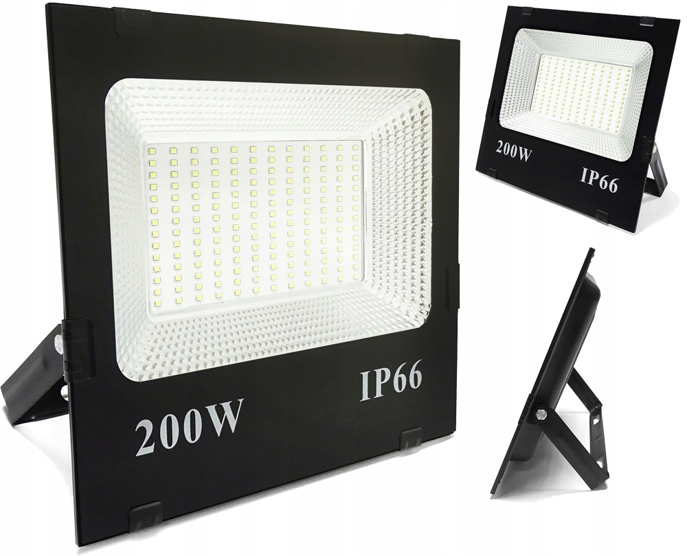 HALOGEN NAŚWIETLACZ LAMPA LED 200W IP66 REFLEKTOR - 13234916909 ...