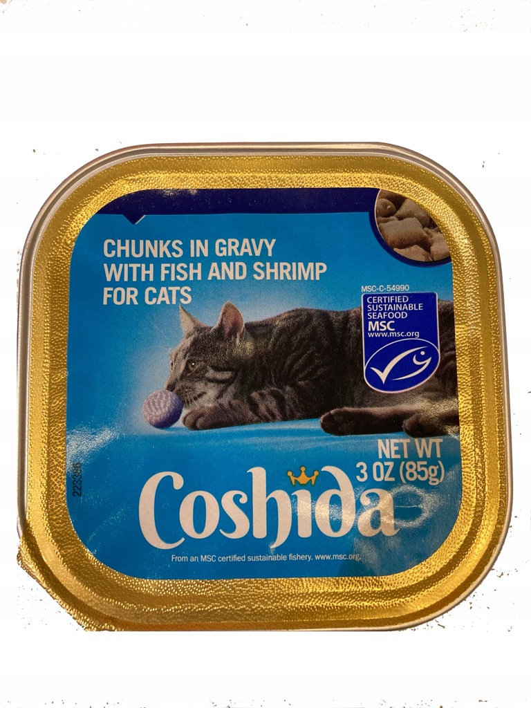 Coshida ryba z krewetką w sosie dla kota 17x85g - 12615304042 ...