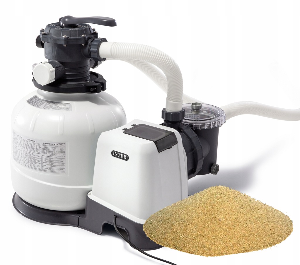Pompa Piaskowa do Basenu +Piasek 50kg INTEX 26648 - 12360131330 - oficjalne archiwum Allegro