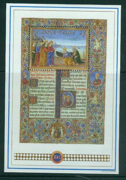 BELGIA** Biblioteka króla Korwina, malarstwo Mi BL 62 - 17068238711 ...