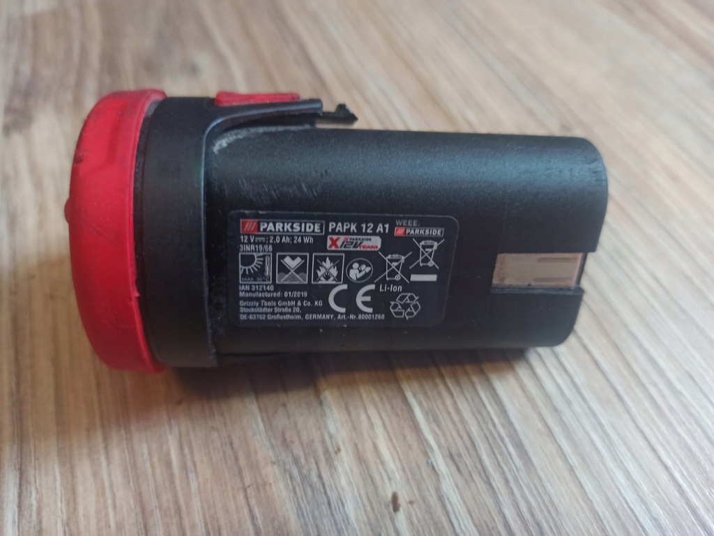 AKUMULATOR BATERIA PARKSIDE 12V 2AH PAPK 12 A1 - 12403484616 ...