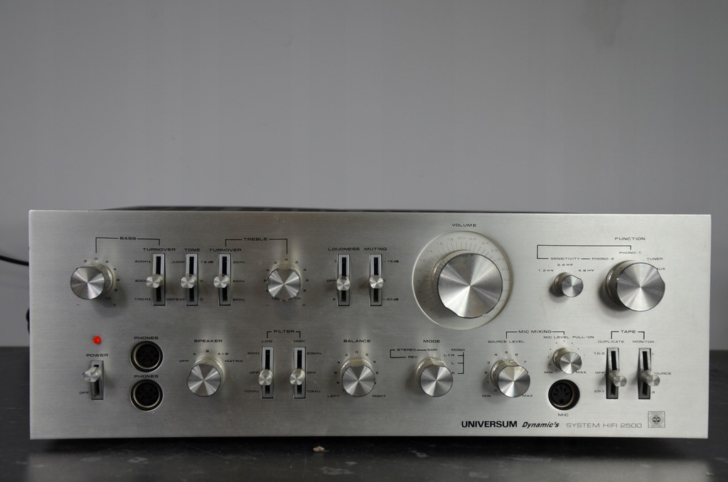 Wzmacniacz UNIVERSUM Dynamics HIFI 2500 oryginał - 12731176650 ...
