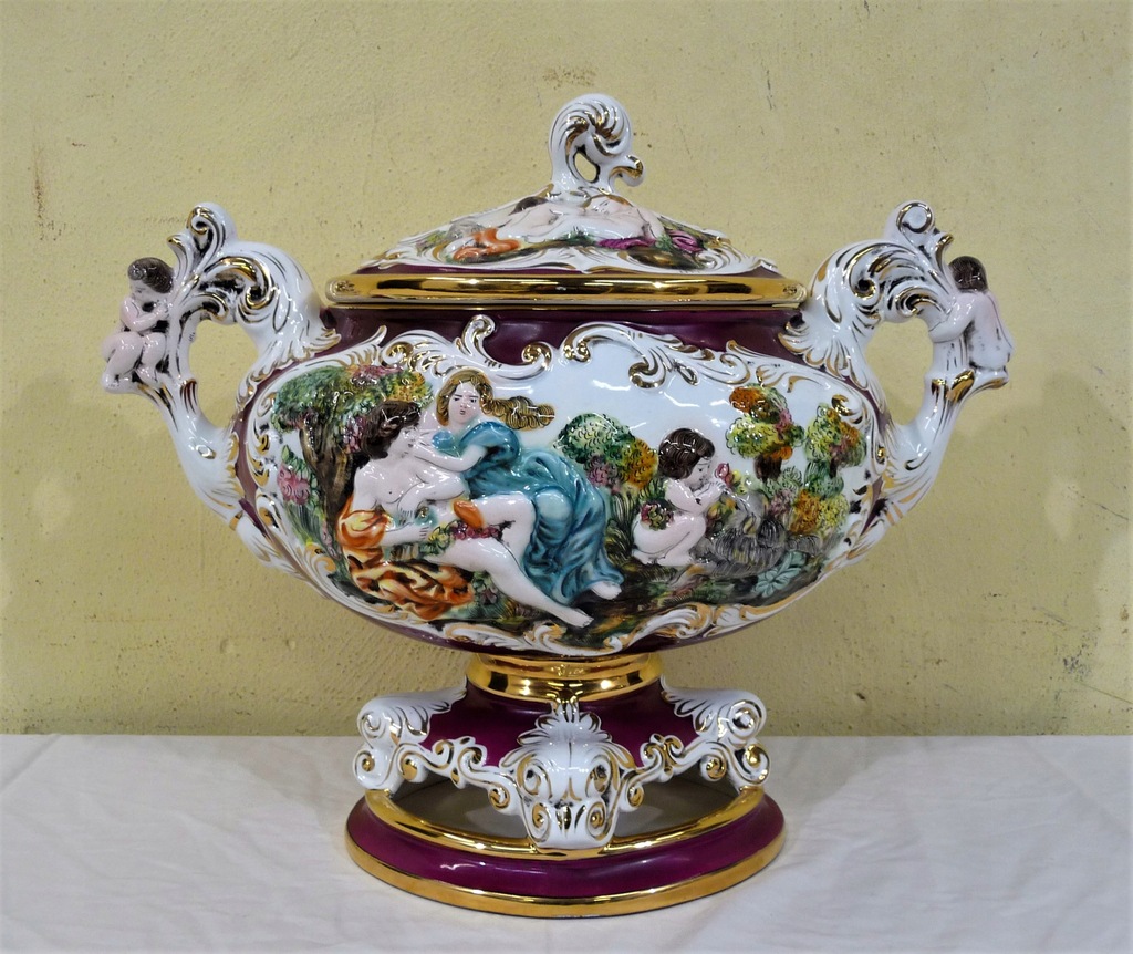 PIĘKNA AMFORA PORCELANOWA WAZA CAPODIMONTE - 9052182458 - oficjalne ... PIĘKNA AMFORA PORCELANOWA WAZA CAPODIMONTE - 9052182458 - oficjalne ...