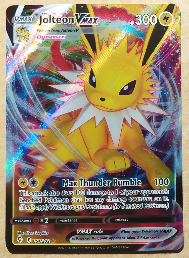 Jolteon VMAX (SS Evolving Skies 051/203) - 11539684003 - oficjalne archiwum Allegro