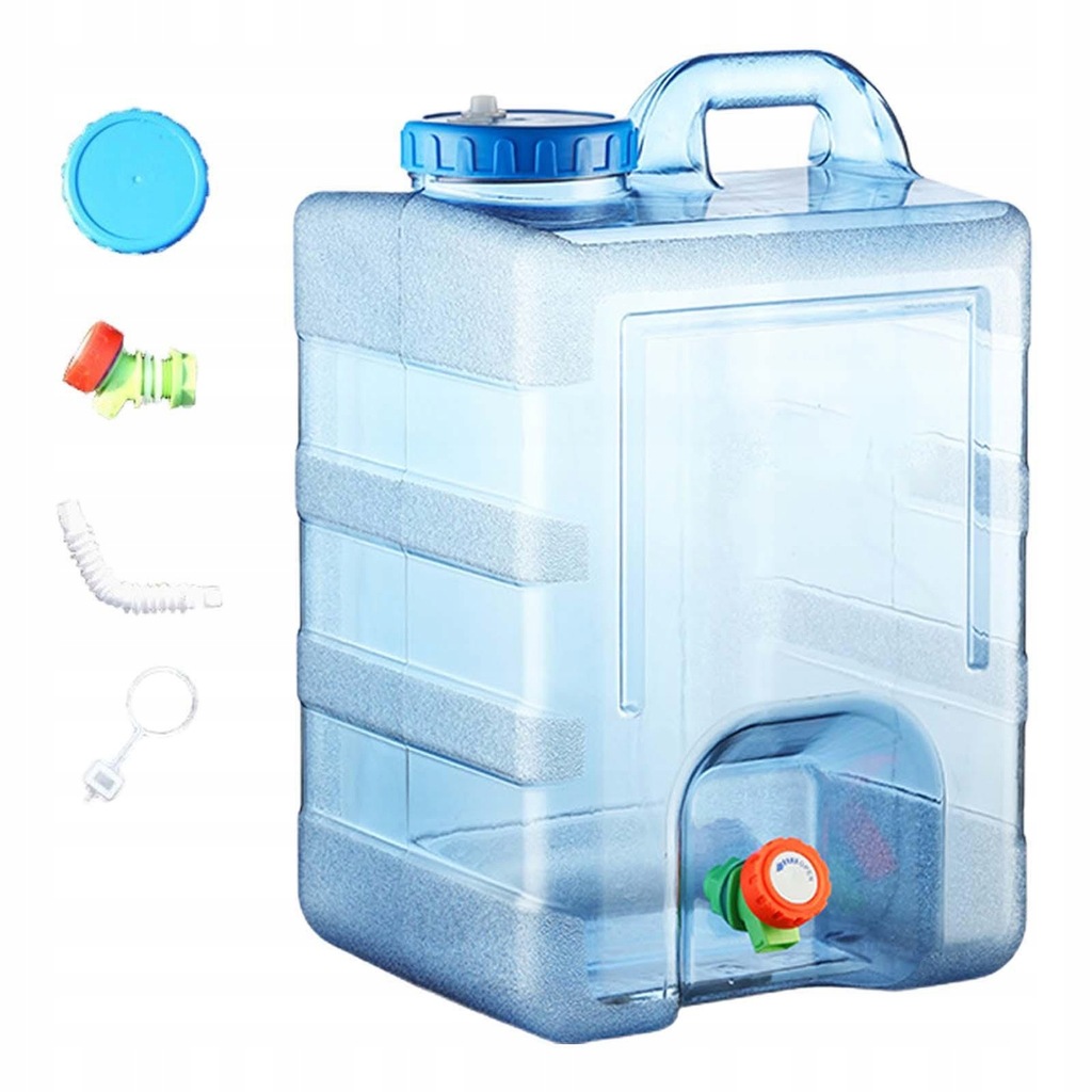 Camping Water Container with Faucet Water Bucket Durable for 24 Liters ...