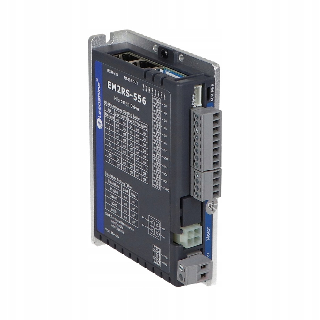 Sterownik silnika krokowego EM2RS-556 -5.6A, 50VDC, RS485, Leadshine - 16558608754 - oficjalne ...
