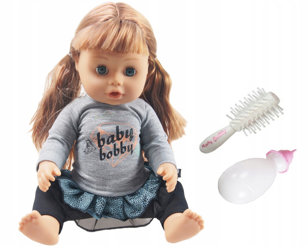 BOBAS Lalka Maja Pije Sika Z WŁOSAMI BOBASEK BORN - 8875078374 ...