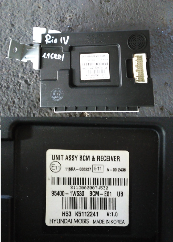 KIA RIO III IV 2011 MODUŁ KOMPUTER BCM 95400-1W530 - 7307529565 ...