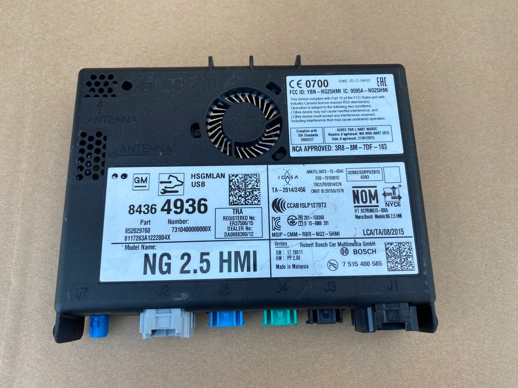 MODUL HMI HUD BOSE DUZA NAVI CHEVROLET CAMARO SS - 11818264435 ...