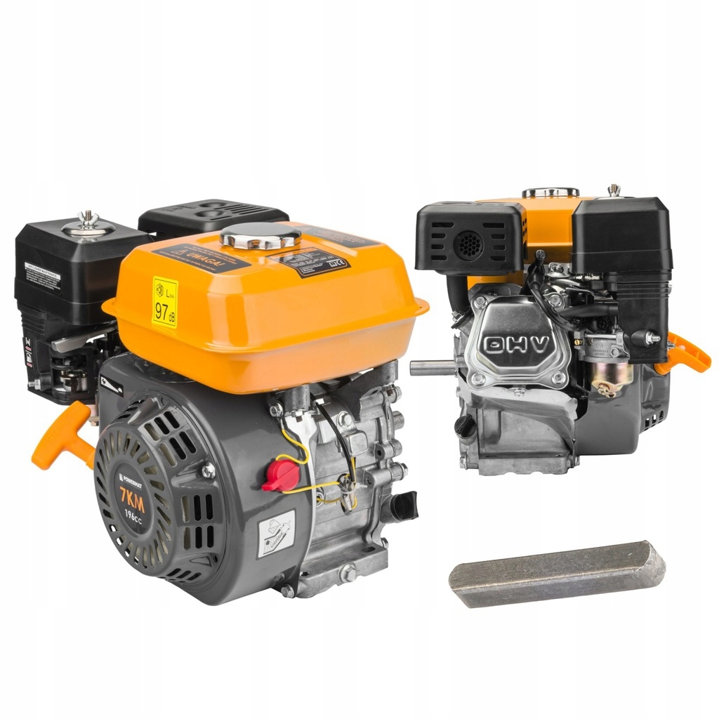 SILNIK SPALINOWY 7KM WAŁEK 19MM GX160 DO ZAGĘSZCZARKI AGREGATU OHV POWERMAT - 16125758835 ...