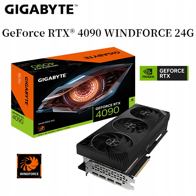 Nvidia Gigabyte RTX 4090 Windforce OC 24GB - 13893627523 - oficjalne ...