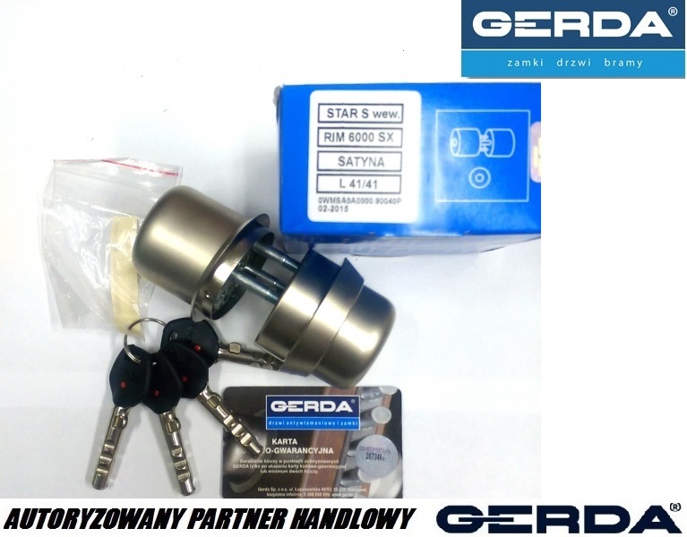 Wkładka Cylinder Gerda RIM 6000 SX NOWY TYP FV - 11559509064 ...