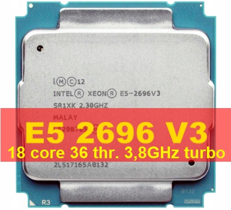 Intel Xeon E5-2696v3 SR1XK LGA2011-3 X99 18 CORE - 11627041158 - oficjalne archiwum Allegro