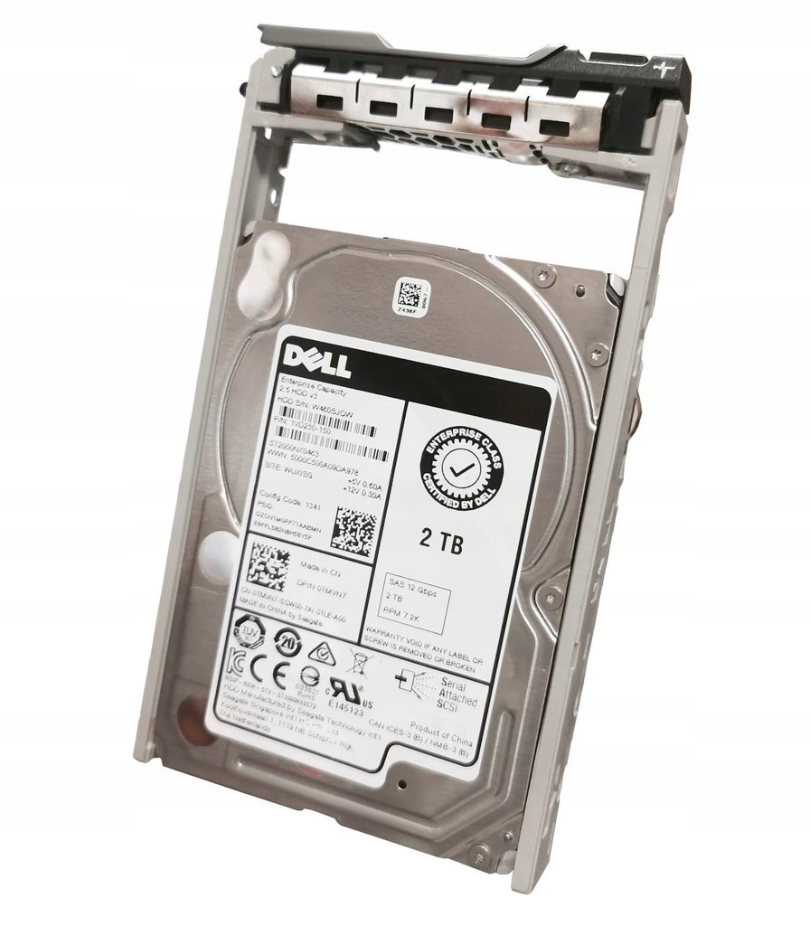 DYSK DELL 2TB 2,5 7,2K SAS 0TMVN7 ST2000NX0463 - 13706970748 ...
