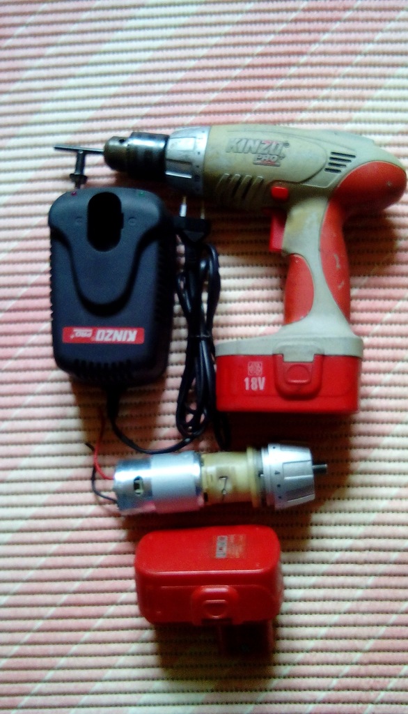 WKRĘTARKA KINZO PRO+18V WIERTARKA z UDAREM używana - 12021837018 ...