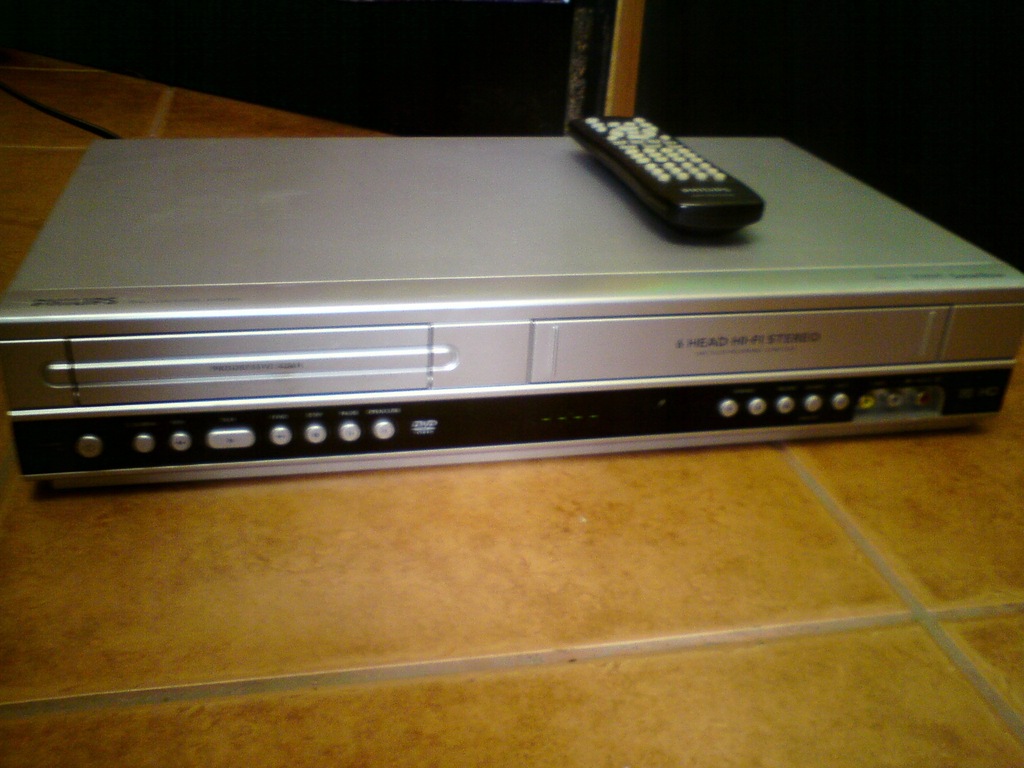 PHILIPS DVP3350V combo 2w1 DVD VHS magnetowid VIDEO VCR POLSKIE MENU ...