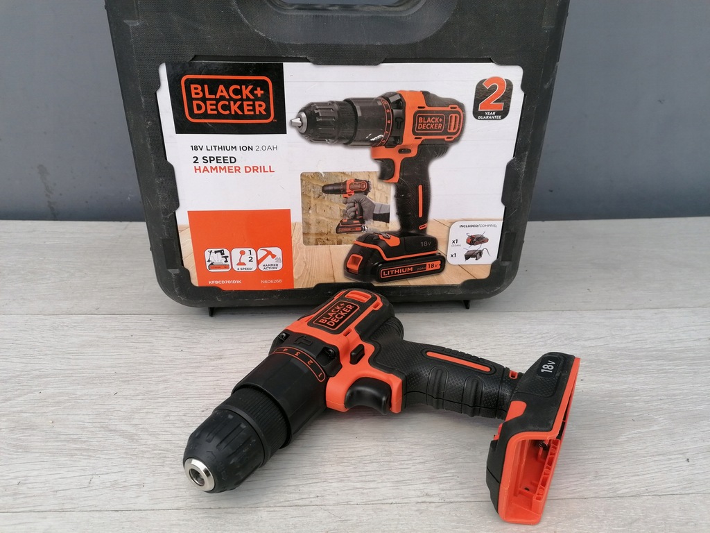 WKRĘTARKA UDAROWA BLACK+DECKER BCD700S 18V - 11232663859 - oficjalne ...