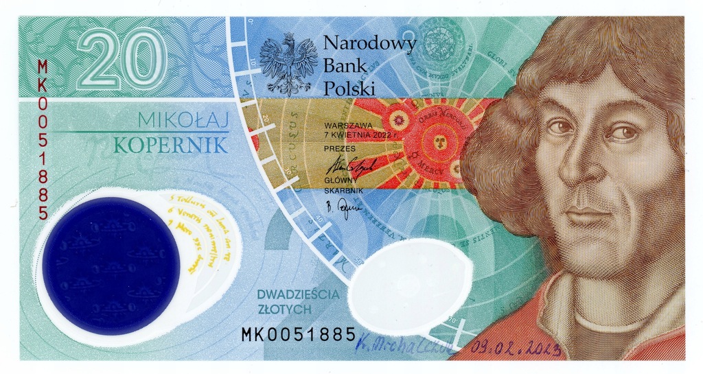 20 złotych 2022 autograf projektanta K. Michalczuk - 14144645952 ...