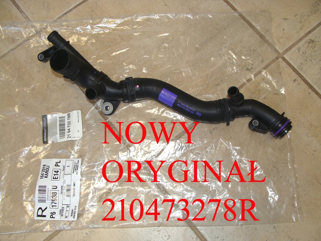 Przewód wody rura króciec Duster II Kadjar 1,3 TCE - 12939807926 ...