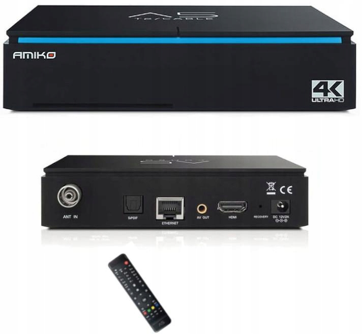 Tuner DVB-C, DVB-T, DVB-T2 Amiko a5-t2c H.265 HEVC - 12246210963 - oficjalne archiwum Allegro