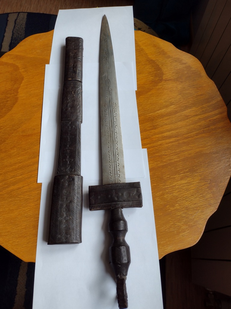 Miecz Tuaregów XIX ORYGINAŁ - 12999010648 - oficjalne archiwum Allegro