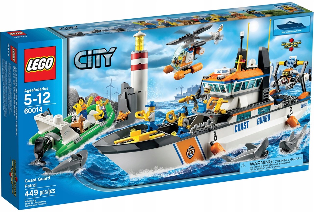 Lego City 60014 - Straż wybrzeża - Łodź patrolowa - 11383611244 ...