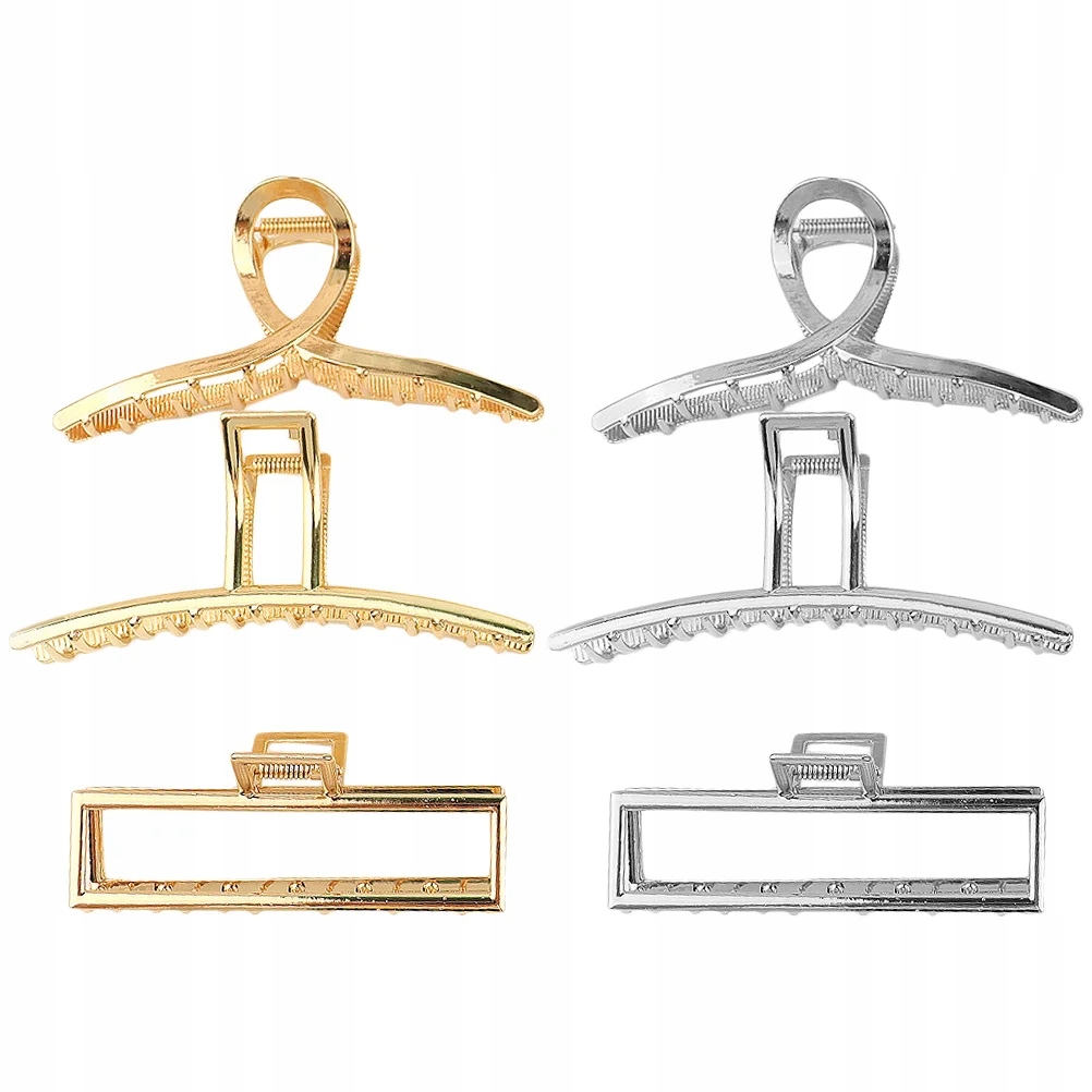 LARGE METAL CLAW CLIP MANUAL GRAB HAIR 6 PCS - 13557476548 - oficjalne ...