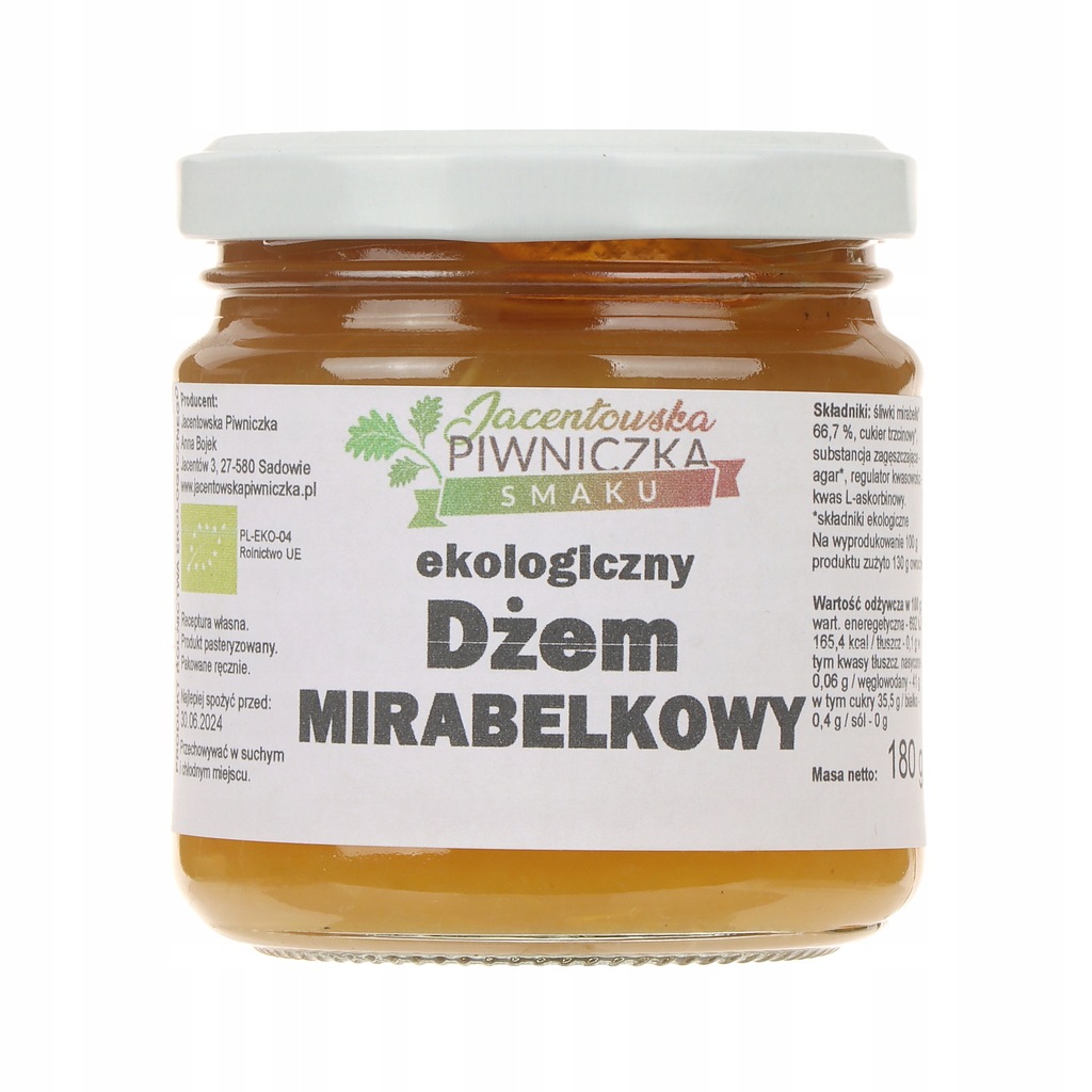 Ekologiczny Dżem mirabelkowy z mirabelki 180 g Jacentowska Piwniczka - 13791965227 - oficjalne ...