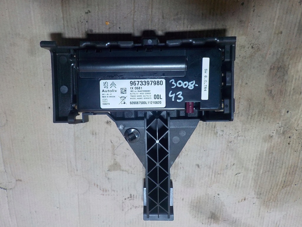 MODUŁ BLUETOOTH PEUGEOT 3008 9673397980 - 12378021938 - oficjalne ...