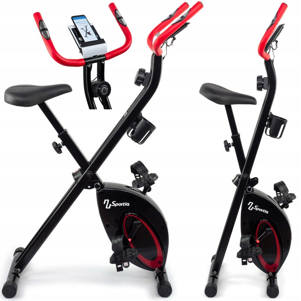 ROWER TRENINGOWY SKŁADANY STACJONARNY SPORTIA - 12973982310 - oficjalne ...