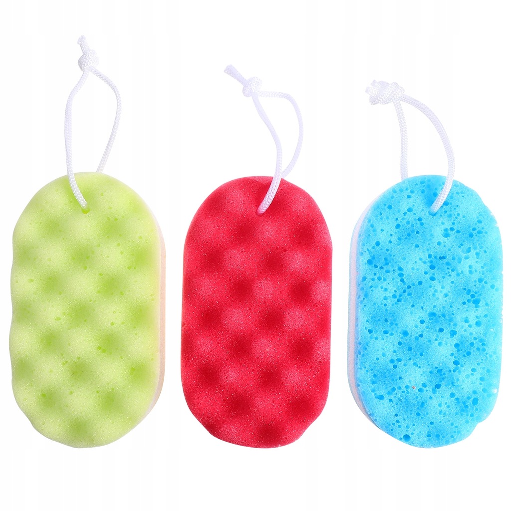 Shower Sponges Three Layer Bath Aldult 3 Pcs - 13539140643 - oficjalne ...