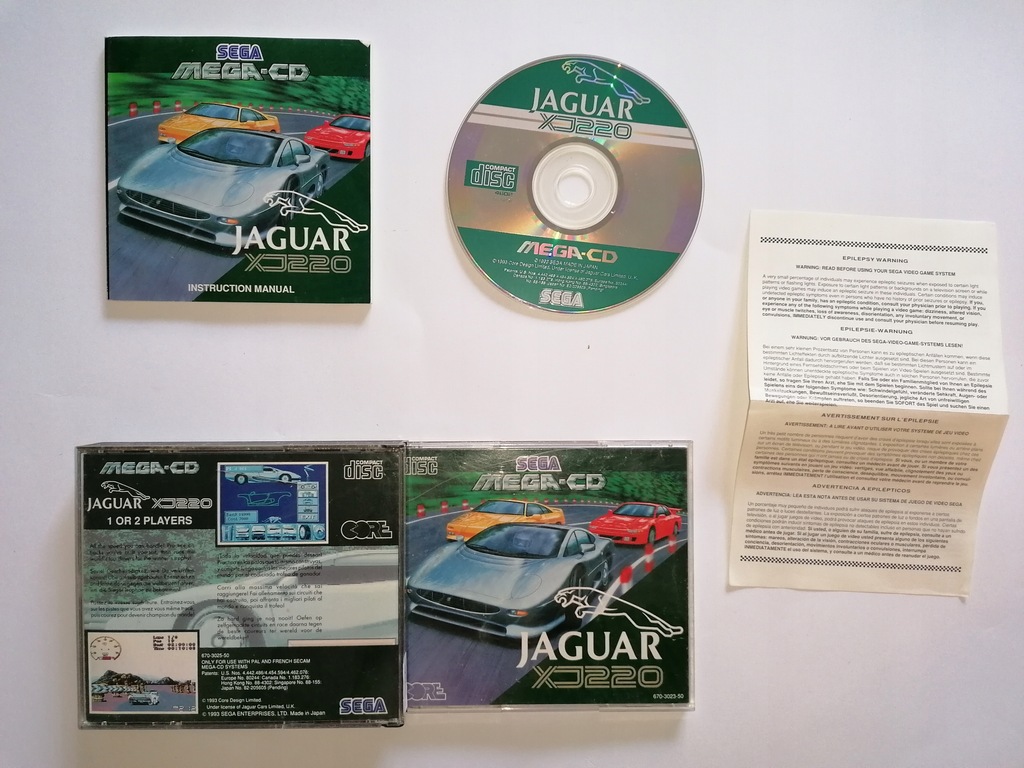 JAGUAR XJ220 SEGA MEGA CD - 13958403936 - oficjalne archiwum Allegro