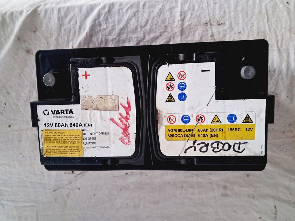 AKUMULATOR VARTA START STOP 80AH 640A 12V - 15239631586 - oficjalne archiwum Allegro