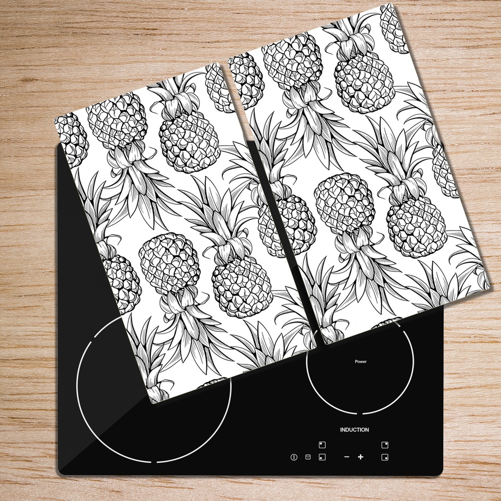 Купить Стеклянные разделочные доски Ананасы Ч/Б 2x30x52: отзывы, фото и характеристики на Aredi ...