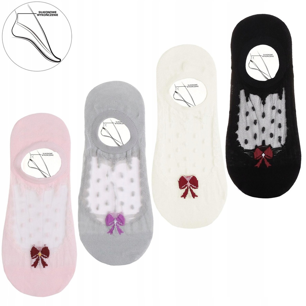 Skarpetki stopki siatka Moraj 4-pak - 13942632377 - oficjalne archiwum Allegro