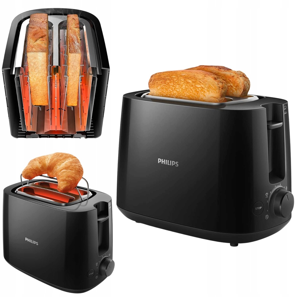 Toster Philips OPIEKACZ RUSZT 8 poziomów 850W - 13162944903 - oficjalne ...
