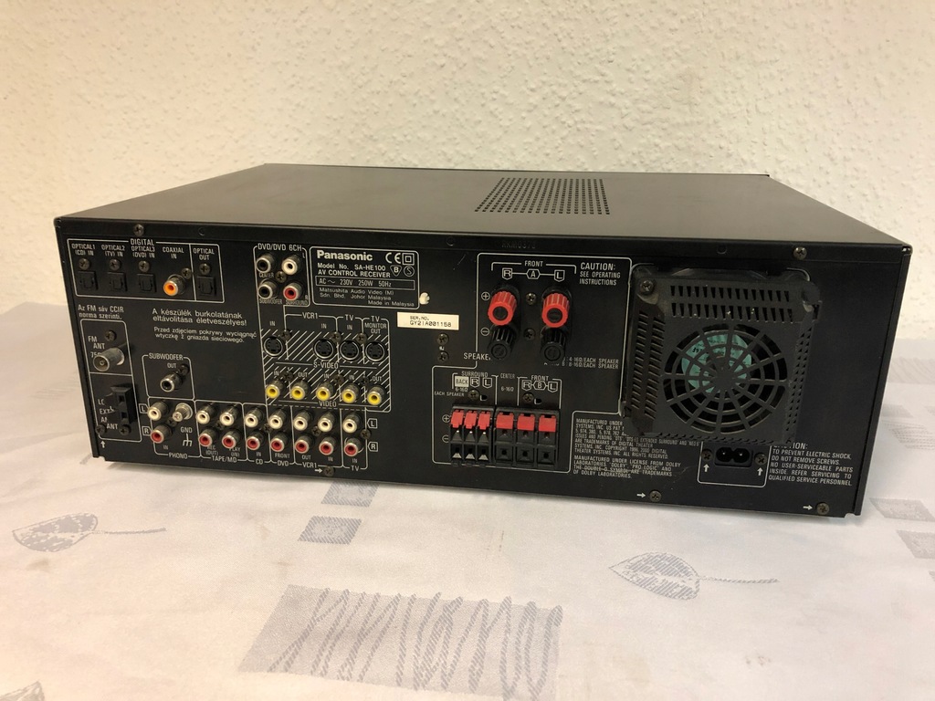 amplituner PANASONIC SA-HE100 - system 6.1 - okazj - 12059775168 - oficjalne archiwum Allegro