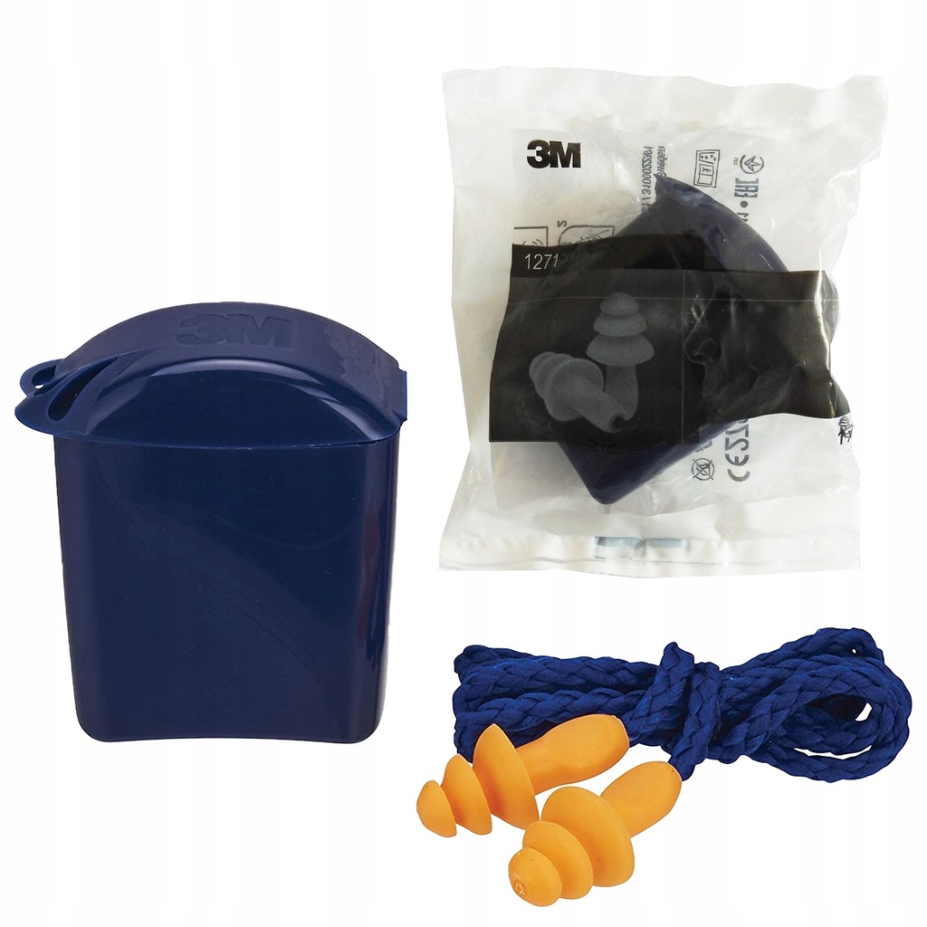 Zatyczki Stopery do uszu wielorazowe 3M 1271 - 12305435234 - oficjalne archiwum Allegro