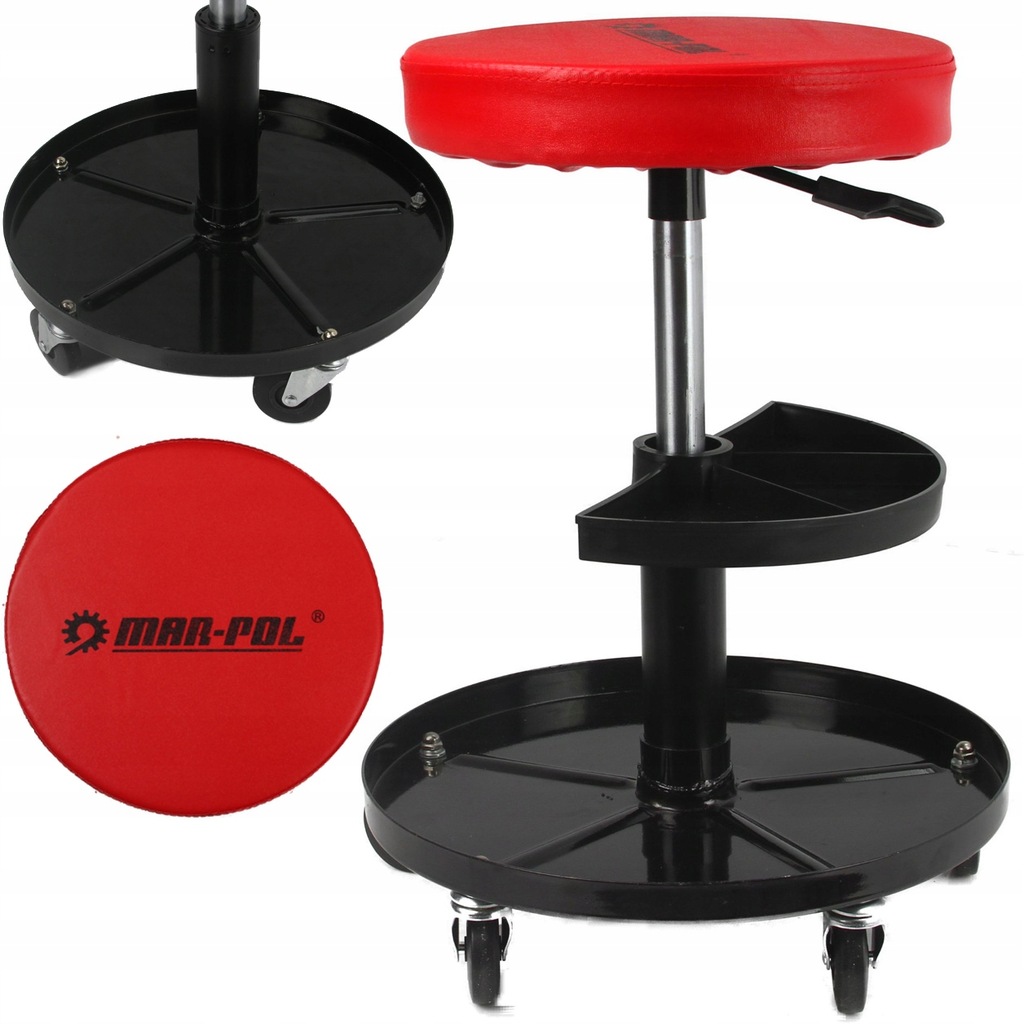 TABORET WARSZTATOWY OBROTOWY REGULOWANY PODSTAWKA - 11355980932 ...