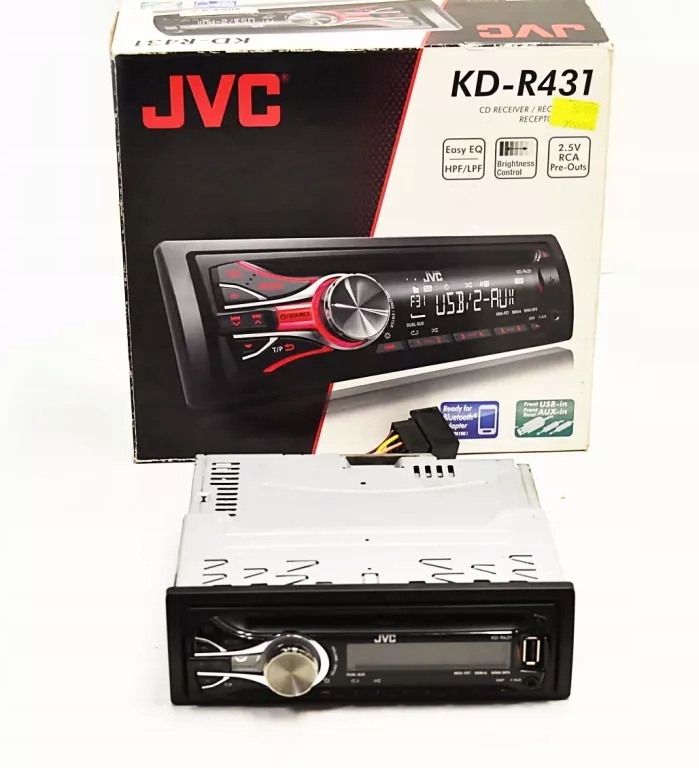 RADIO SAMOCHODOWE JVC KD-R431 - 12213028908 - oficjalne archiwum Allegro