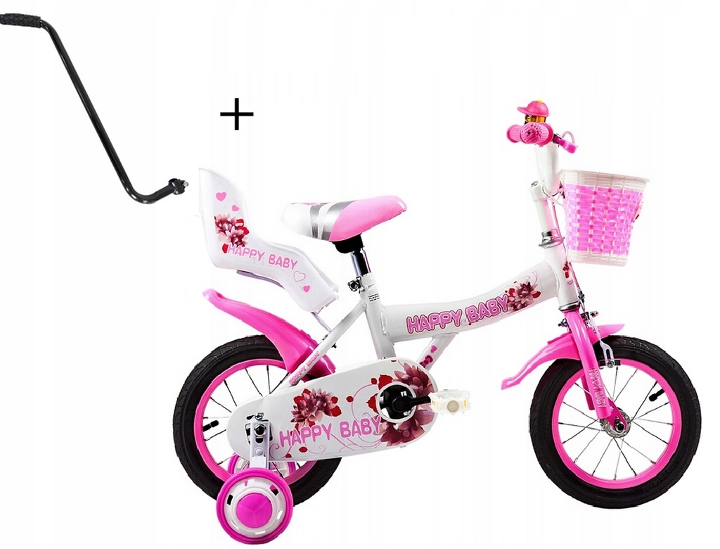 ROWEREK DZIECIĘCY 12 CALI FOTELIK DLA LALEK+PCHACZ - 8000686461 ...