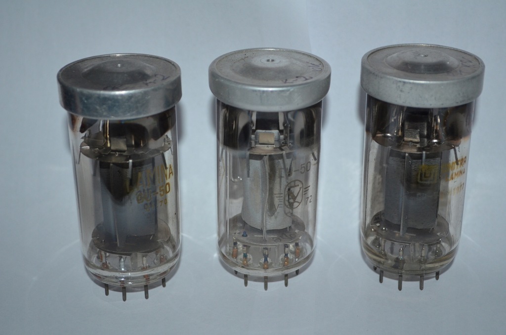 3 szt Lampa elektronowa GU-50 - UNITRA LAMINA ZSRR - 8882173827 ...