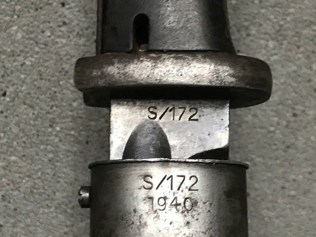 bagnet niemiecki mauser S172 1940 pochwa S172 1940 - 15117895924 ...