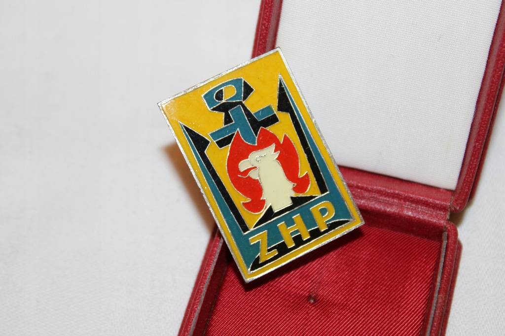 Odznaka ZHP duża kolorowa - 14100152190 - oficjalne archiwum Allegro