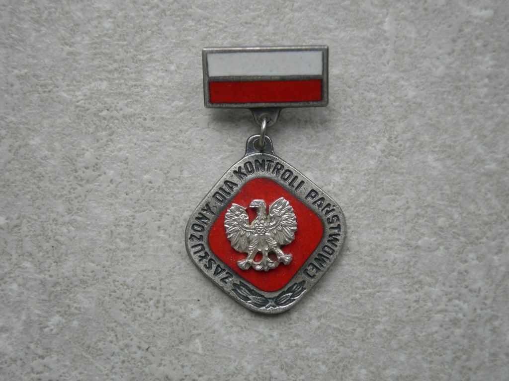 ODZNACZENIE ZASŁUŻONY DLA KONTROLI PAŃSTWOWEJ PRL. - 14711715085 - oficjalne archiwum Allegro