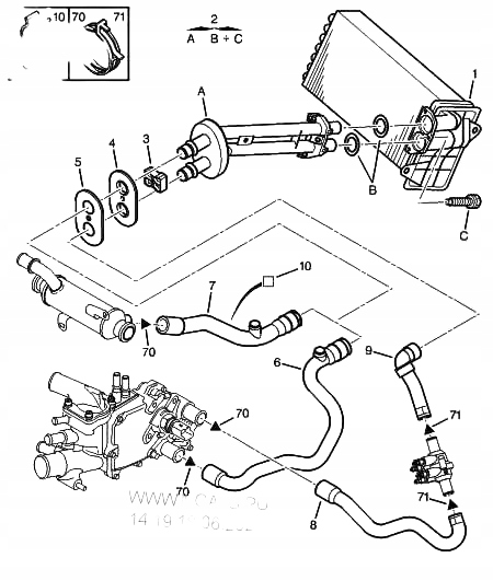 Przewód Nagrzewnicy Citroen Xsara Picasso 6448N4 - 12720607017 ...