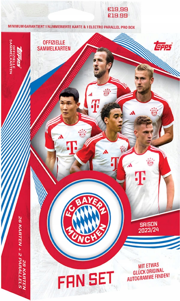 KARTY PIŁKARSKIE TOPPS FAN SET 2023/24 ZESTAW 28 KART BAYERN MONACHIUM - 15251297517 - oficjalne ...
