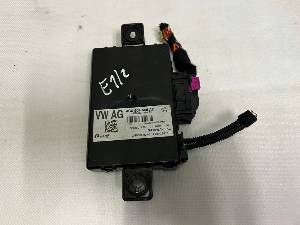 A6 C7 STEROWNIK MODUŁ GATEWAY 4G0907468AD - 13657020127 - oficjalne ...